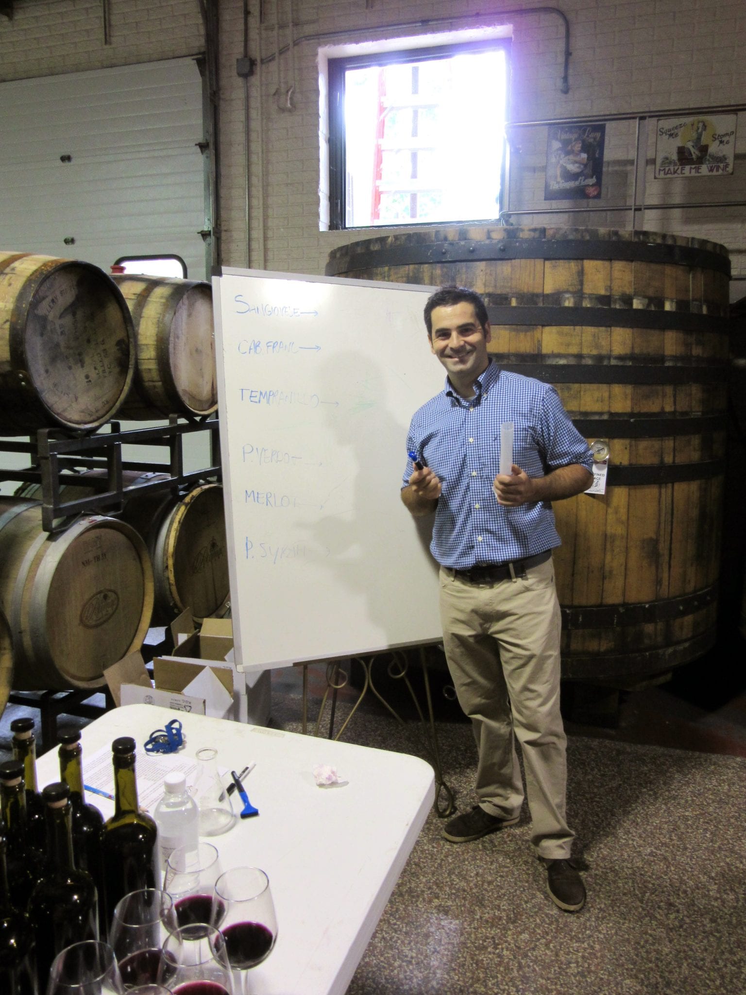 Blend your own wine! - Potomac Point Winery